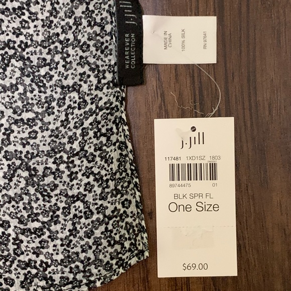 J. Jill | Accessories | Jjill Spring Floral Silk Scarf | Poshmark